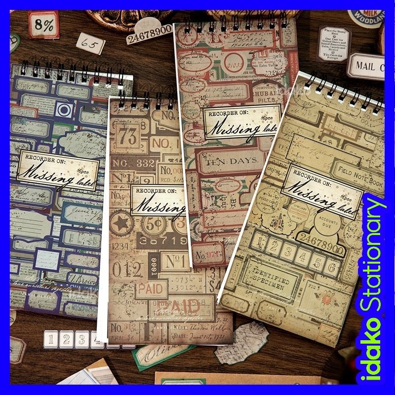 idako sticker sticker for journal aesthetic stationary 12 Coil Sticker ...