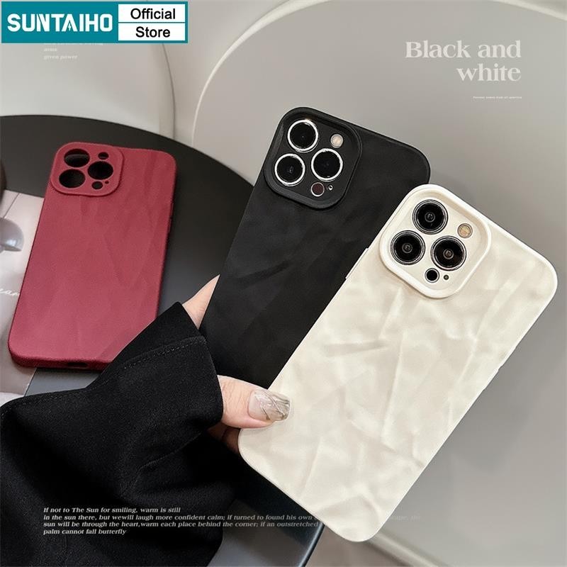 Suntaiho Simple Fashion Wave Casing Senior Texture Solid Frosting ...