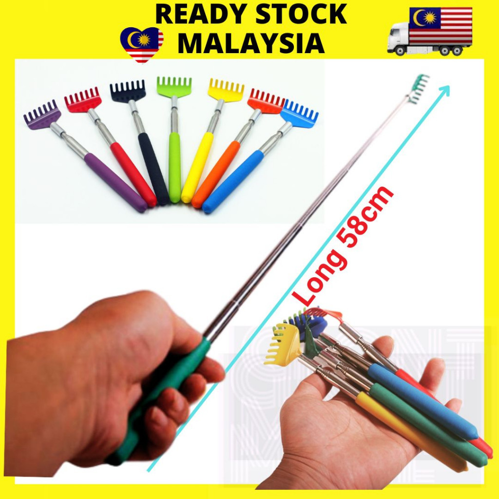 Itchy Back Scratch Anti-Itchy Foldable Stretchable Stainless Steel Back ...