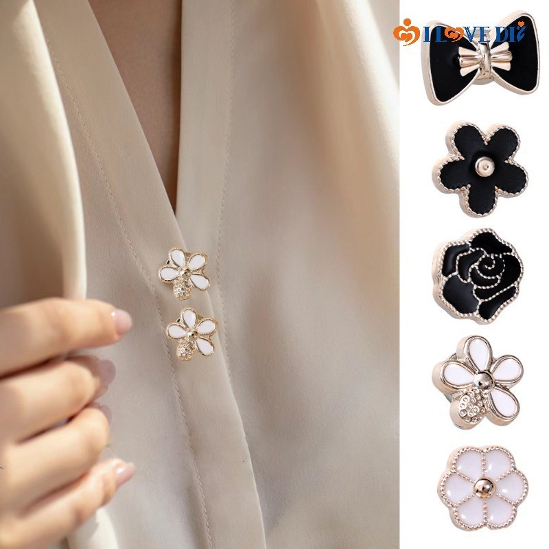 1 Set Anti-slip Detachable Button Women Invisible Sewing-free Fixing ...