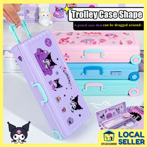 Creative Pensil Bag Pencil Case With Trolley Cartoon Stationery Box Beg ...