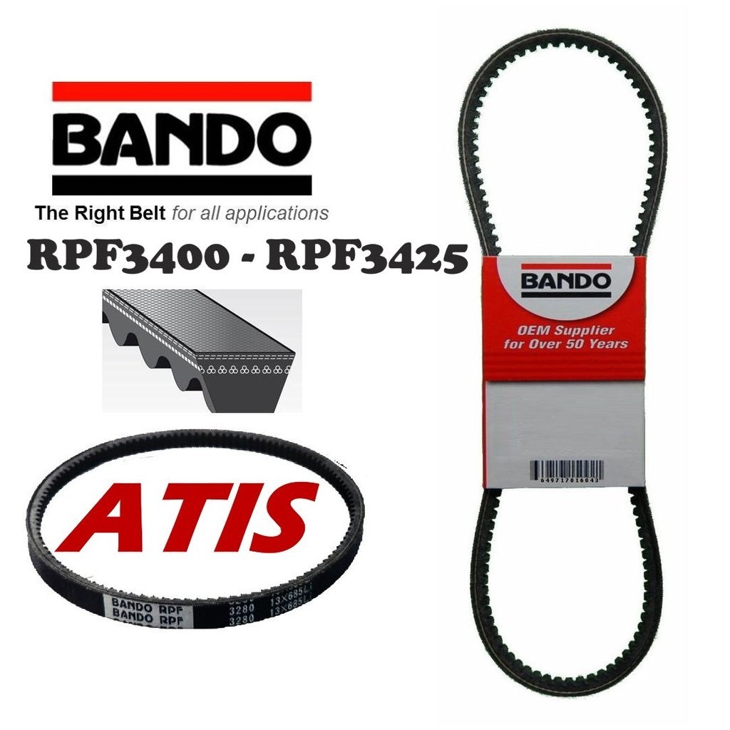 Bando Belt RPF 3400 3405 3410 3415 3420 3425 ( 13 x 990 1000 1015 1030 1040 1055 ) | Shopee Malaysia