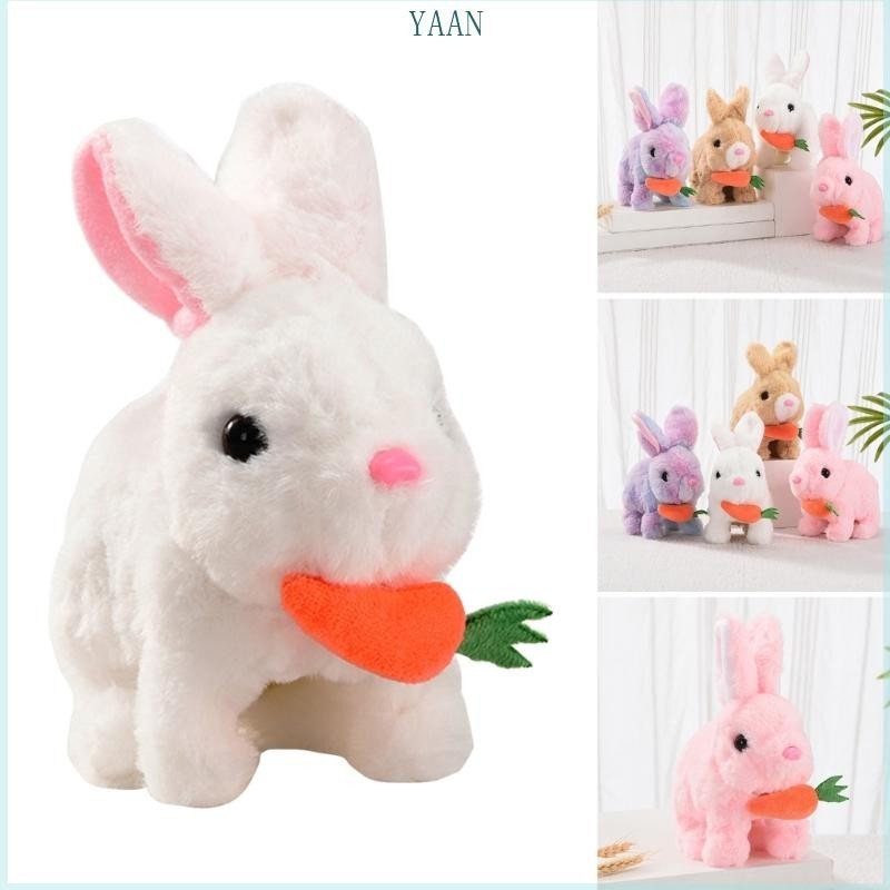 YAAN Cartoon Rabbit Shape Stuffed Toy Educational Hopping Toy for Kids ...