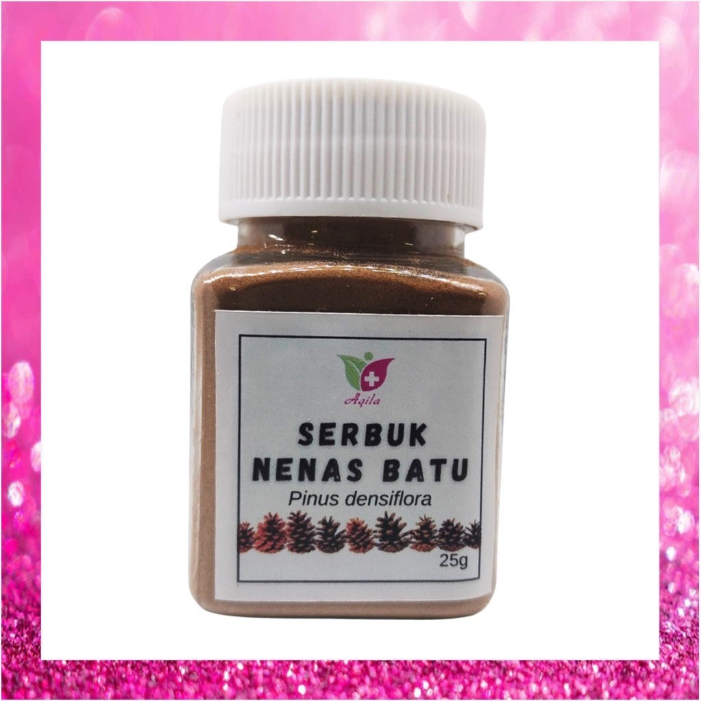 Serbuk Nenas Batu dalam botol (25g) Pinus densiflora, Pine Cone Kisar ...
