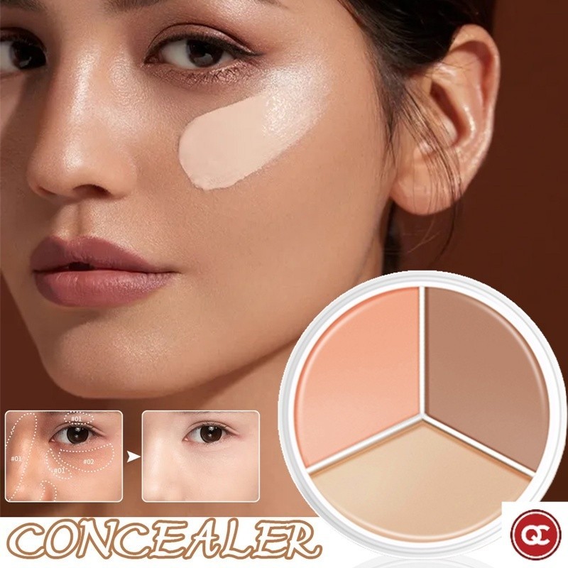 QC HEYXI 3 Colors Concealer Delicate Docile Long-lasting Moisturizing ...