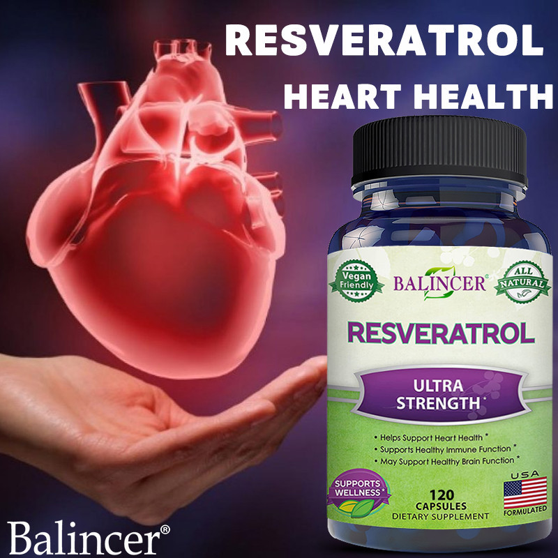 Balincer Cardiac Resveratrol Supplement - for Heart Health, Antioxidant ...