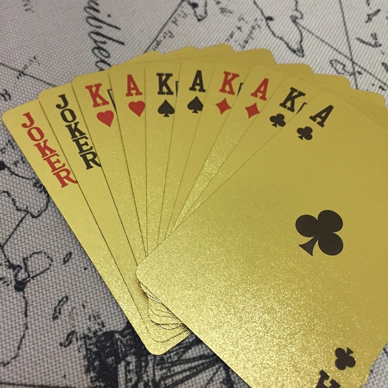(HENG ONG HUAT) Luxury 24K Gold Foil Poker Cards Playing Cards Deck ...