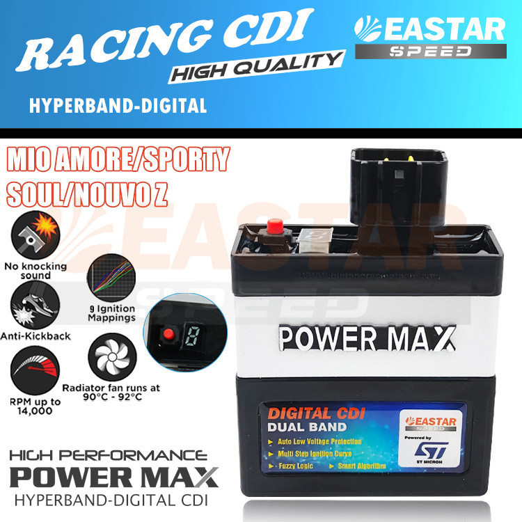 6 PINS MIO Racing CDI for MIO SOUL/NOUVO Z Need Convertion 9 Mode 【NOT ...