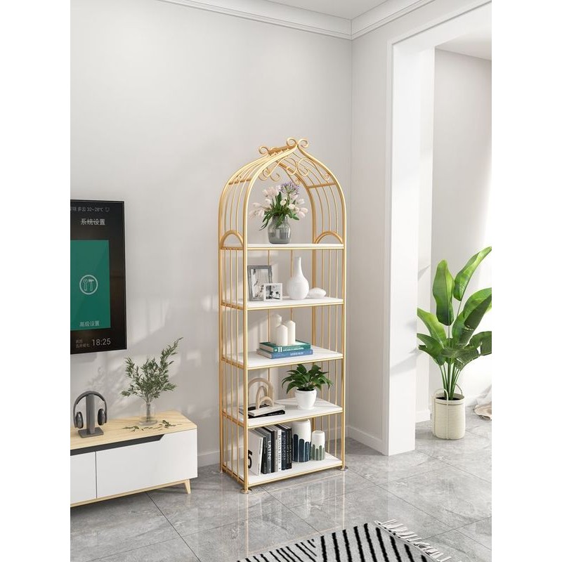 Nordic bird cage shelf Floor-to-ceiling living room balcony decorative ...