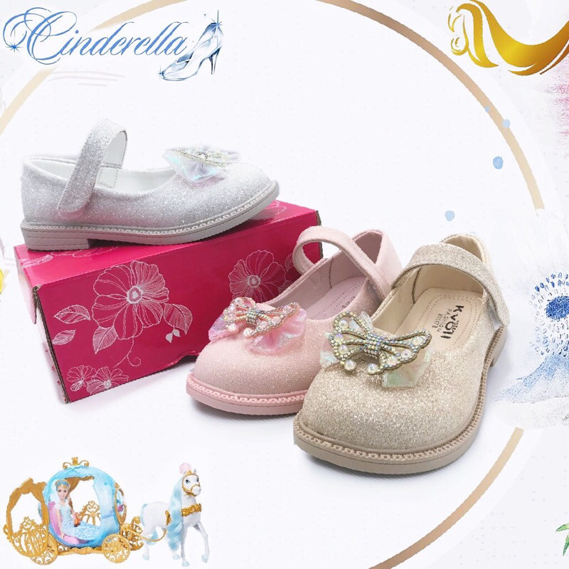 Cute Little Girls Raya Dresses Dinner Rounded Shoes Kasut Raya Sarung ...