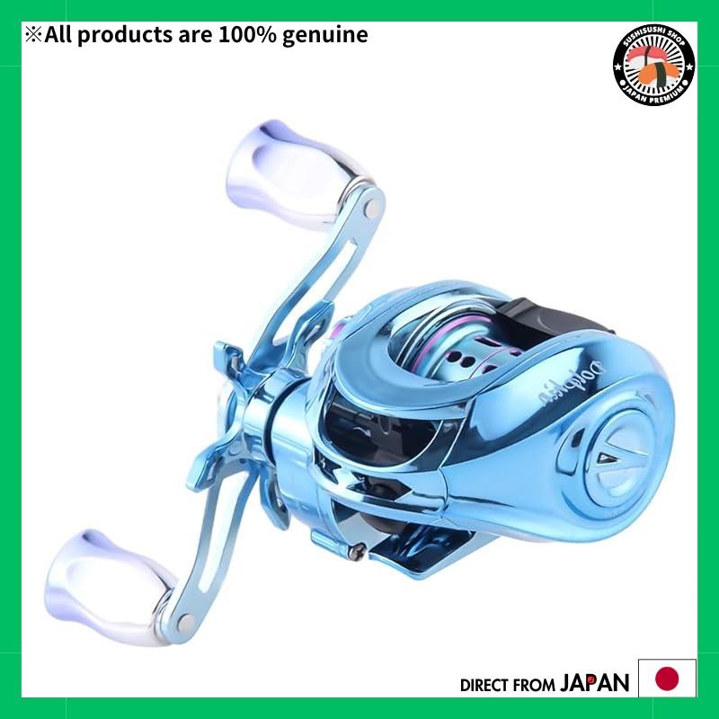 Baitcasting reel, dual handle, gear ratio 6.3:1, max drag 12kg, 5+1 ...