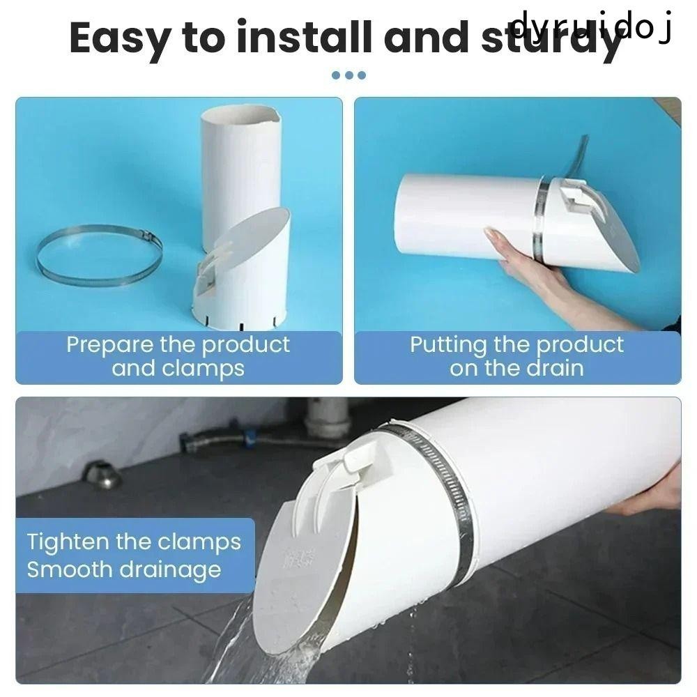 DYRUIDOJ Rain Pipe Cap, PVC Drain Pipe Sewage Pipe Anti-rat Cover, Easy ...
