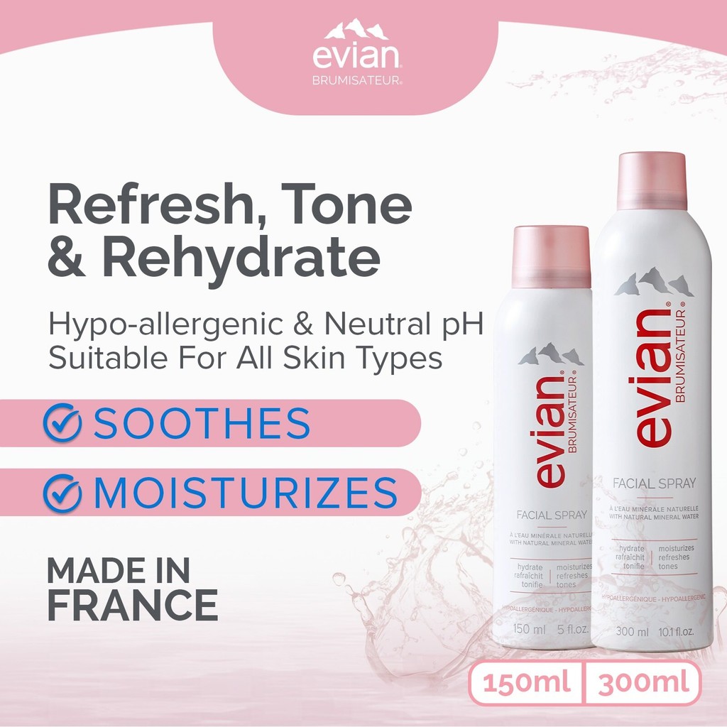 Evian Brumisateur® Facial Spray 150ml / 300ml | Shopee Malaysia