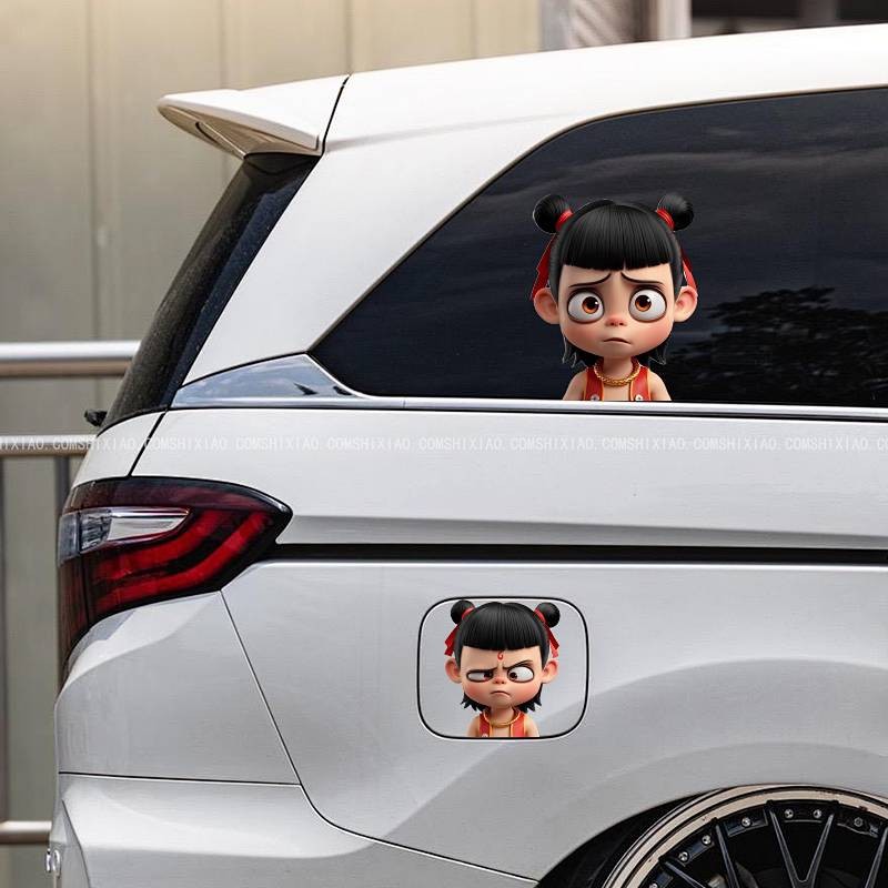 Nezha Magic Boy Born Bumper Stickers Creative Personal Cute Cartoon ...