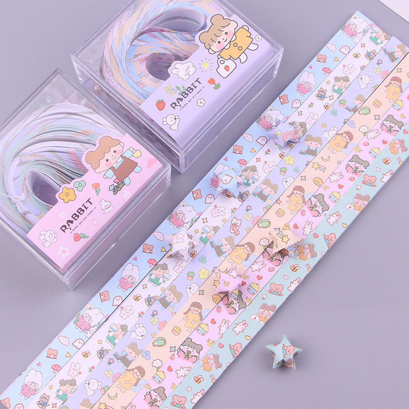 Storage Storage Box Star Strips Lucky Stars Origami Strips Folding ...