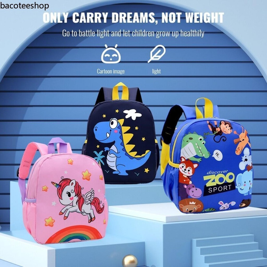 Kids Bag Backpack Nursery Pre School Cute Cartoons Animals Kindergarten ...