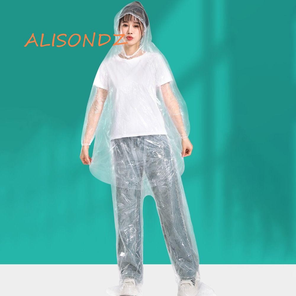 ALISONDZ Single Use Split Raincoat, Foot Cover Pullover Disposable Rain ...
