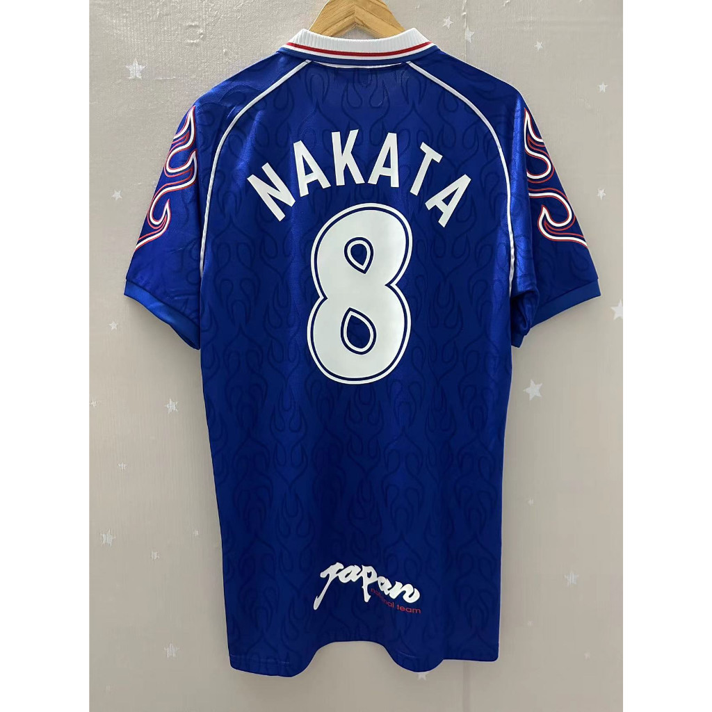 1998 Japan NAKATA NAKAYAMA Top Quality Home Retro Football Jersey ...