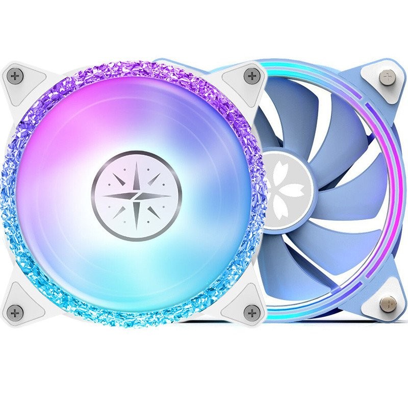 Yingtong & Blazing Fruit Co-Branded ARGB Flower Wedding Fan Desktop ...