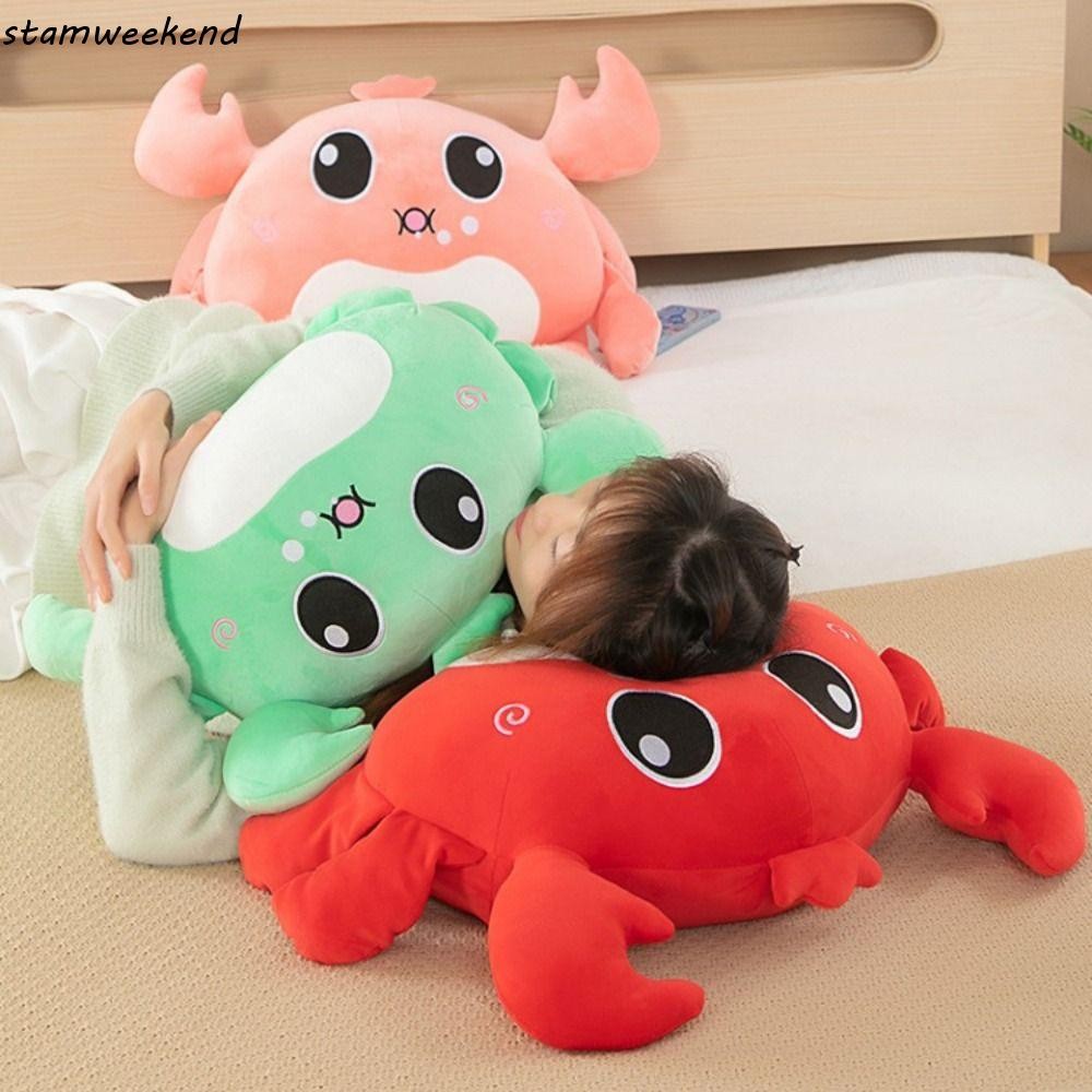 STAMWEEKEND Crab Ocean Plush Toys, Simulation Soft Animal Crab Dolls ...