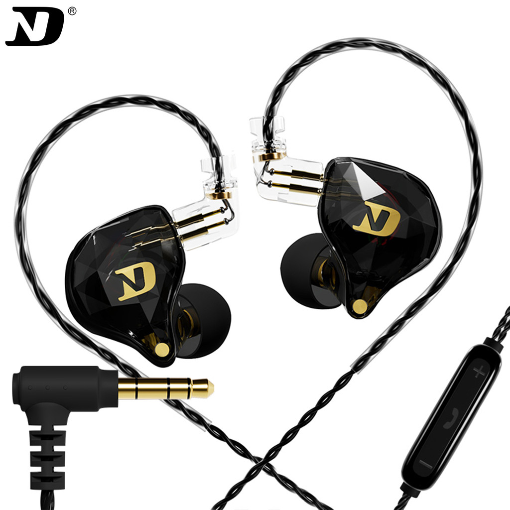 ND NX2 HIFI Earphones Dynamic Stereo Heavy Bass In Ear Monitor Earphone ...