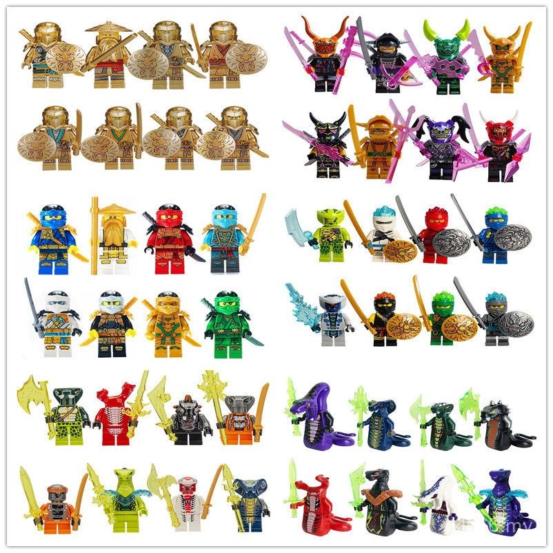 Phantom Ninja Motorcycle Chariot Shenlong Minifigure Snake Monster ...