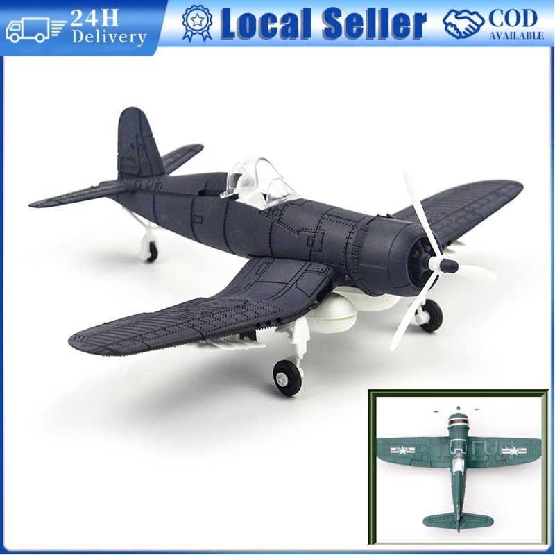 F4U Pirate fighter Model Assemble 4D Corsair Plane Model 1/48 Aircraft ...
