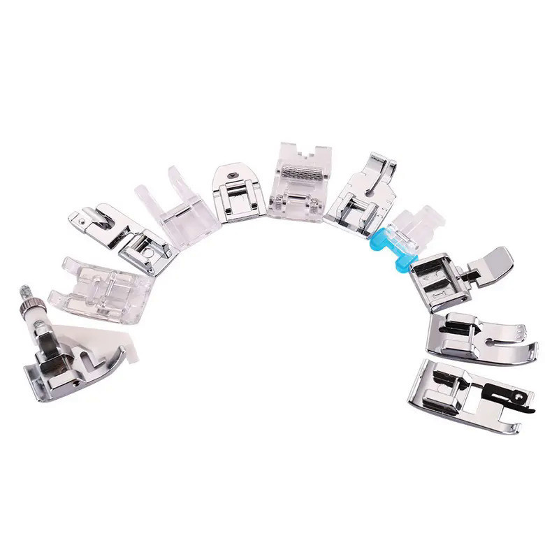 11Pcs Presser Foot Feet Set, Zig Zag, Straight Stitch Foot, Roller Foot, Snap On Sewing Machine ...