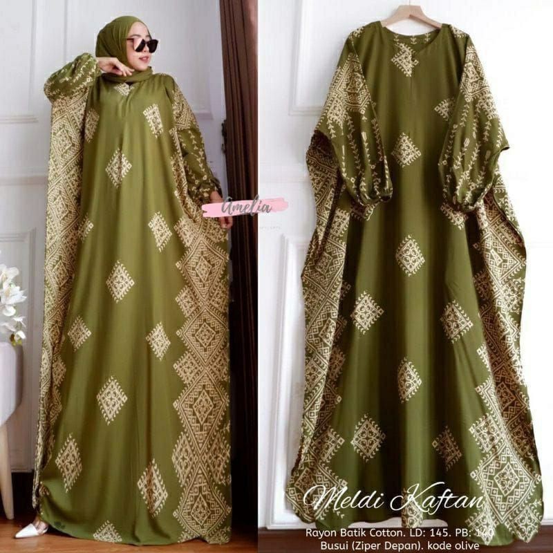 Pz* Kaftan Women Gaun Jubah Meldi Rayon Jumbo Pregnant Friendly ...