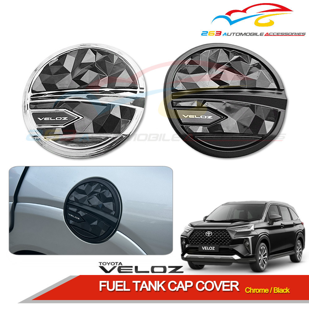 TOYOTA VELOZ 2022-2023 FUEL TANK CAP COVER (CHROME / BLACK) | Shopee ...