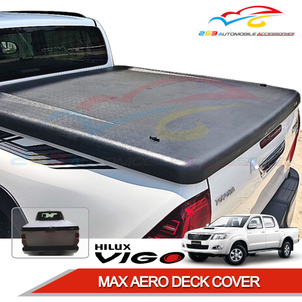 TOYOTA HILUX VIGO REVO ROCCO ROGUE MAX AERO DECK COVER (BLACK) | Shopee ...