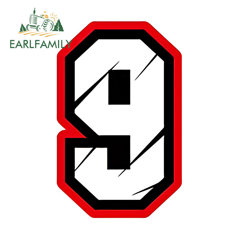 EARLFAMILY 13cm Racing Number Car Sticker Windows Trunk Camper Vinyl ...