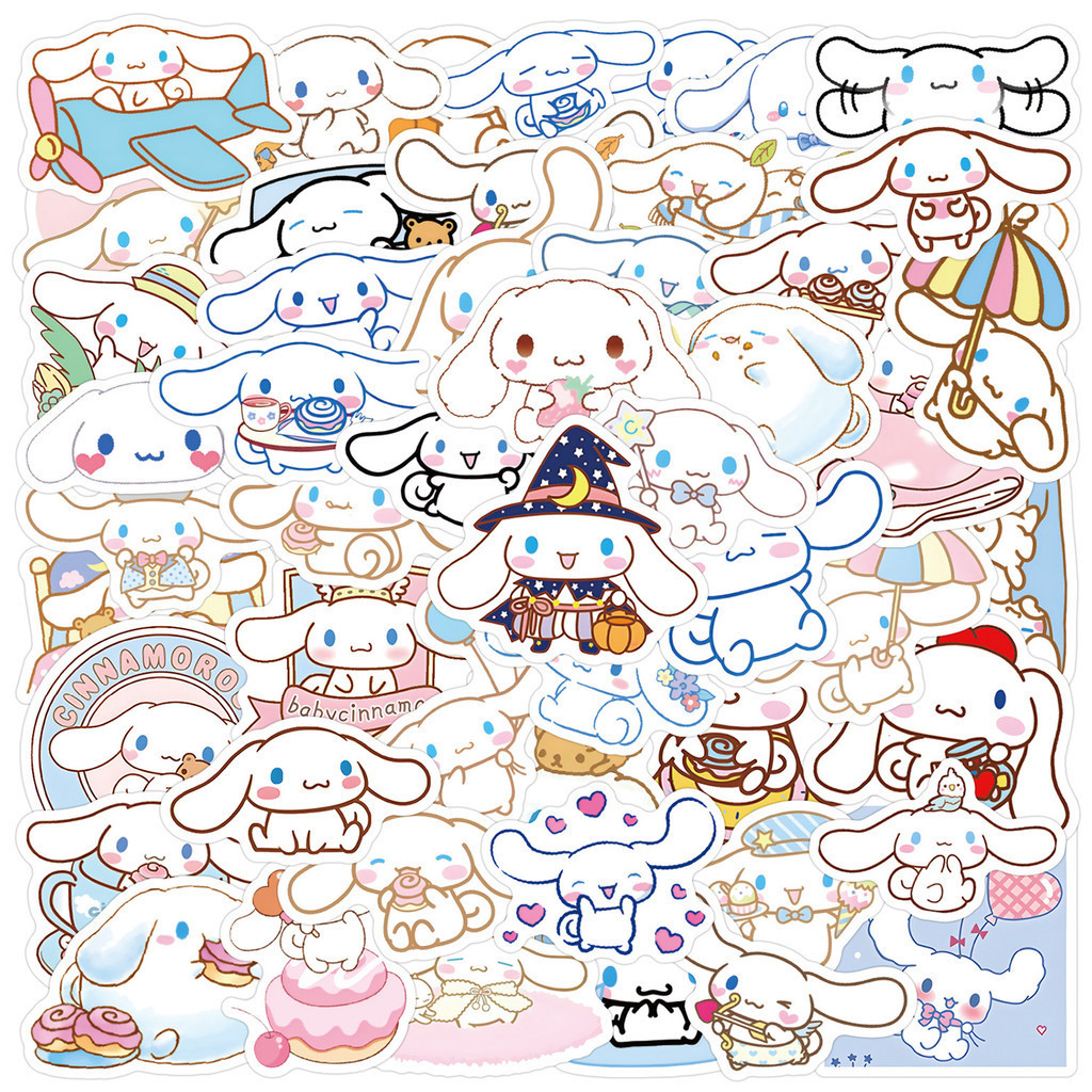 Y&P| Cinnamon Dog Stickers Set Cartoon Graffiti Waterproof Decals Pack ...