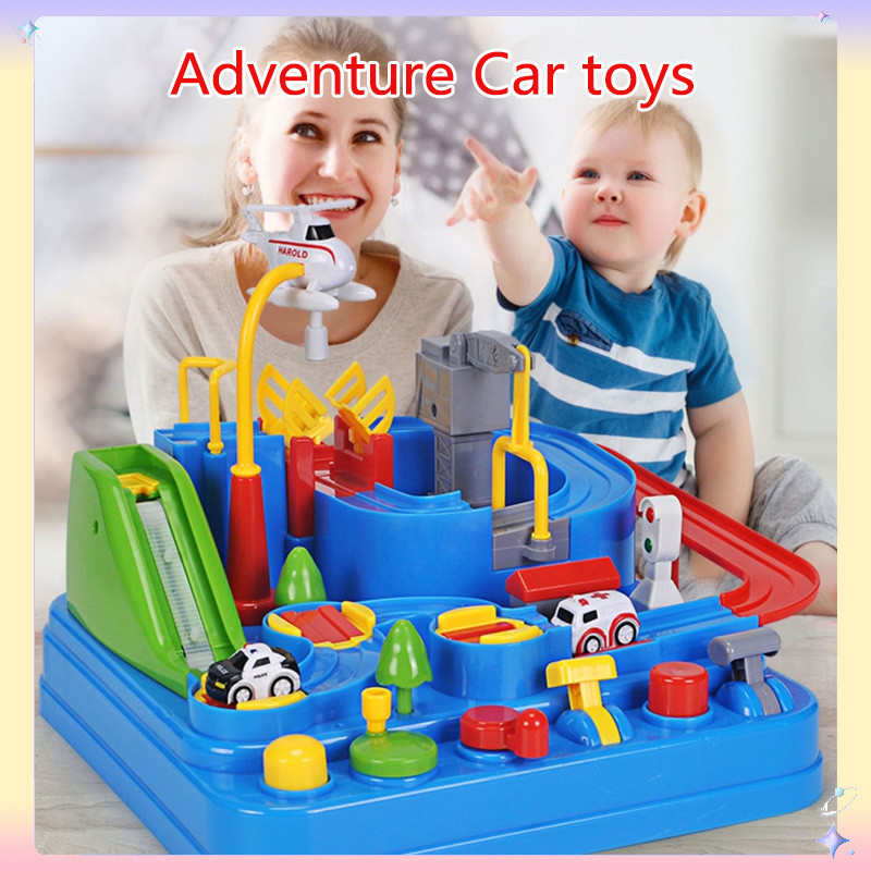 Adventure Car Race Rail Track Rail Car Toy Set Kids Game Interactivetiv ...