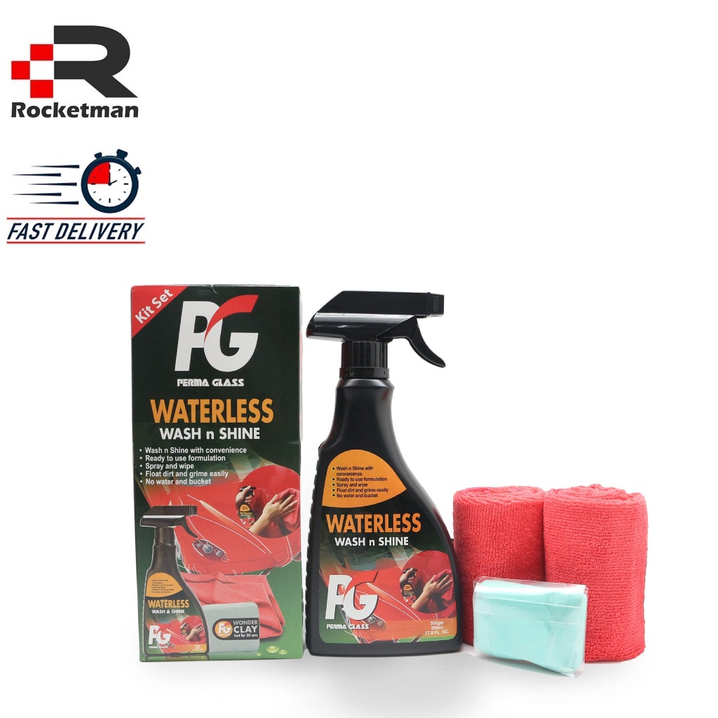 PG WATERLESS WASH AND SHINE KIT SET (500ML) | Shopee Malaysia