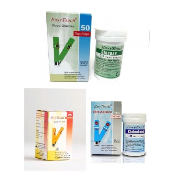 EasyTouch Test Strips (Uric Acid/Cholesterol/Glucose) | Shopee Malaysia