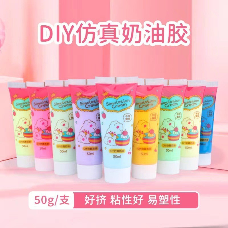 30g of cream glue handmade DIY set meal simulation cream glue hair clip ...