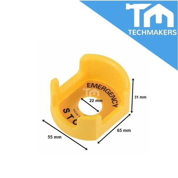 22mm/16mm Emergency Stop E-Stop Switch Protection Seat Button Cover/Box ...