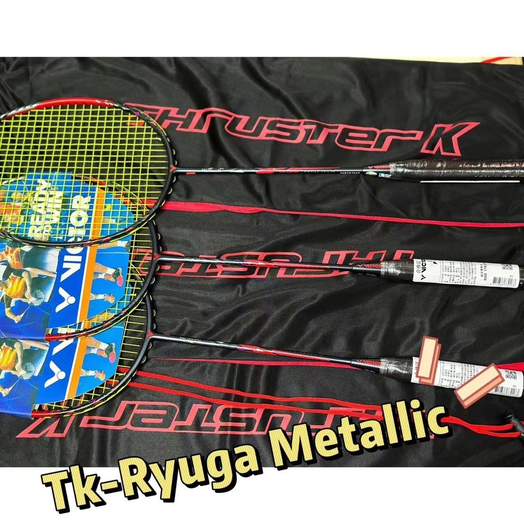 New VICTOR Badminton Racket TK-RYUGA METALLIC Black Ryuga Offensive ...