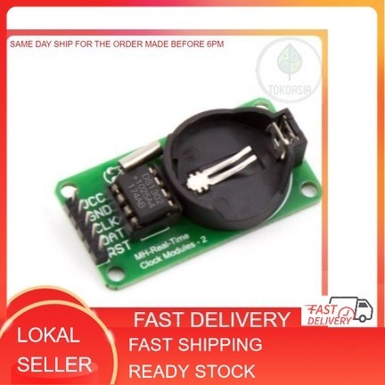 (Local Stock) DS1302 RTC Real Time Clock Module WITH Battery | Shopee ...
