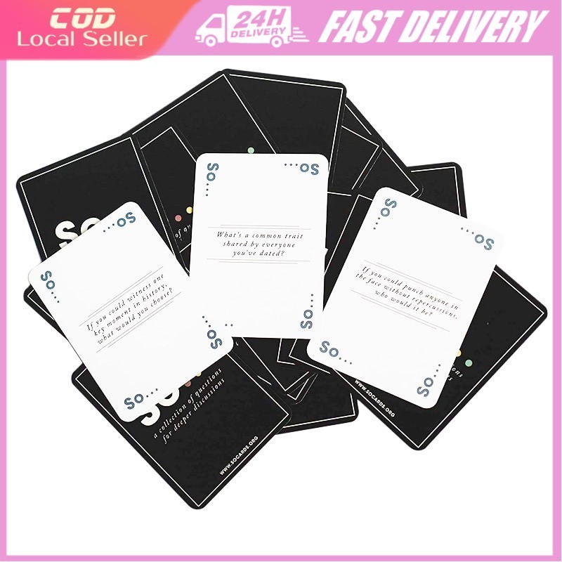 So Card Game (Volume Two) for All Occasions Deep Conversation Starters ...