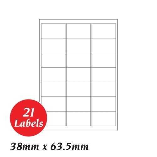 A4 Label Sticker | A4 Die Cut Blank Sticker | A4 White Sticker ...