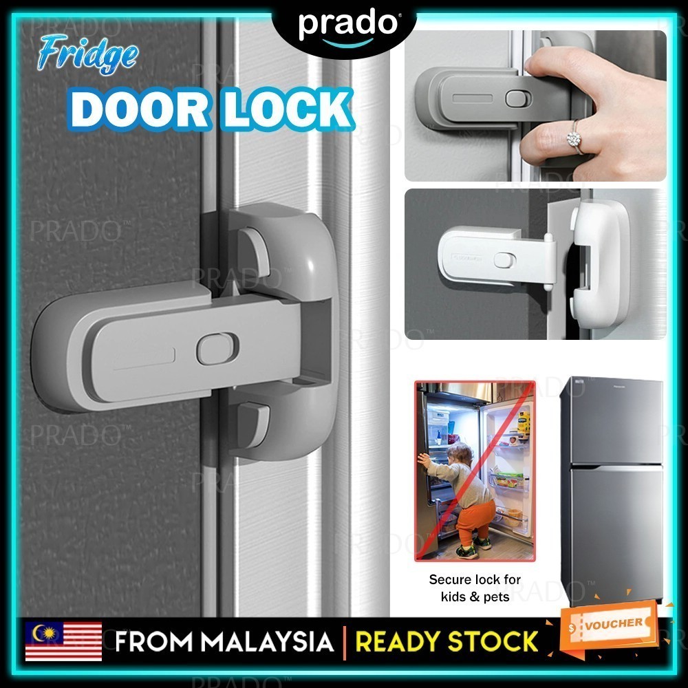 PRADO Child Safety Refrigerator Lock Safety Lock Self Adhesive Cupboard ...
