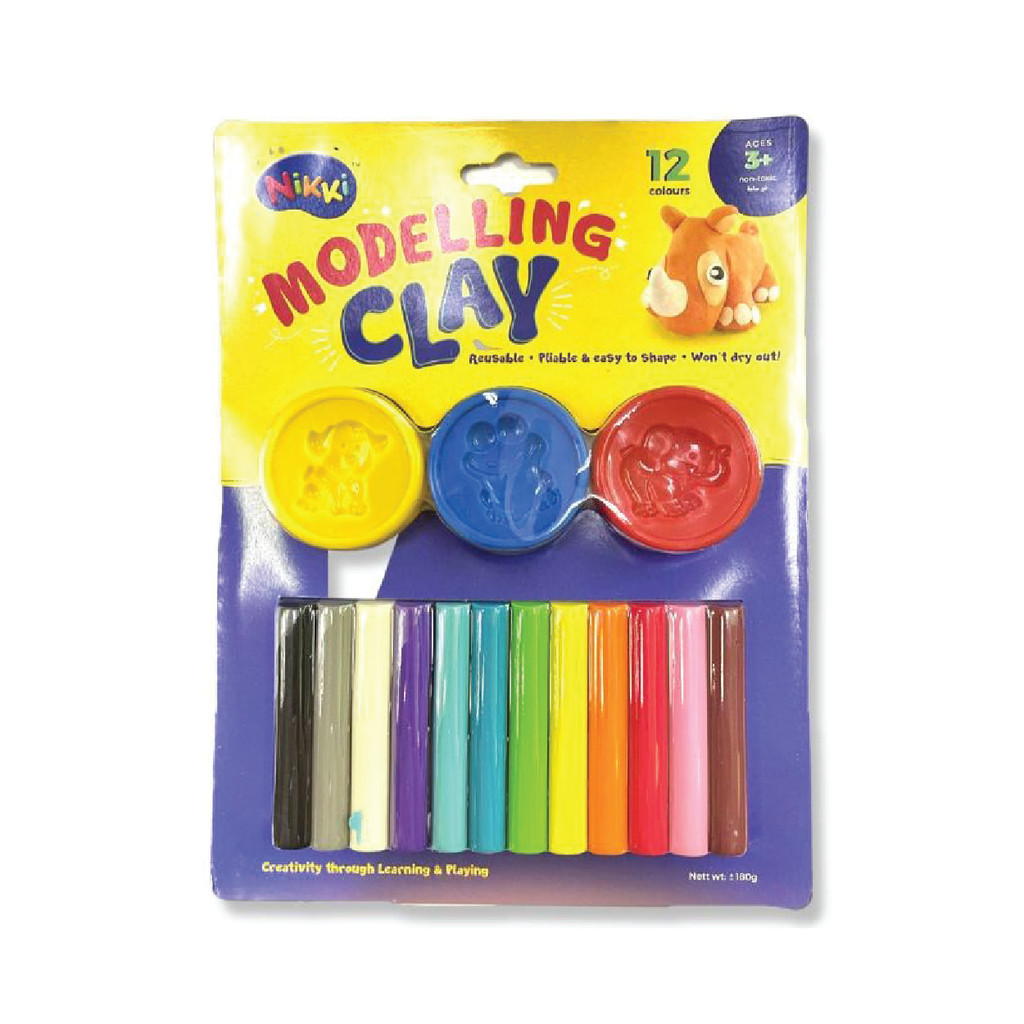 Nikki LS5 Modelling Fun Clay Set (12colors/pkt) | Shopee Malaysia