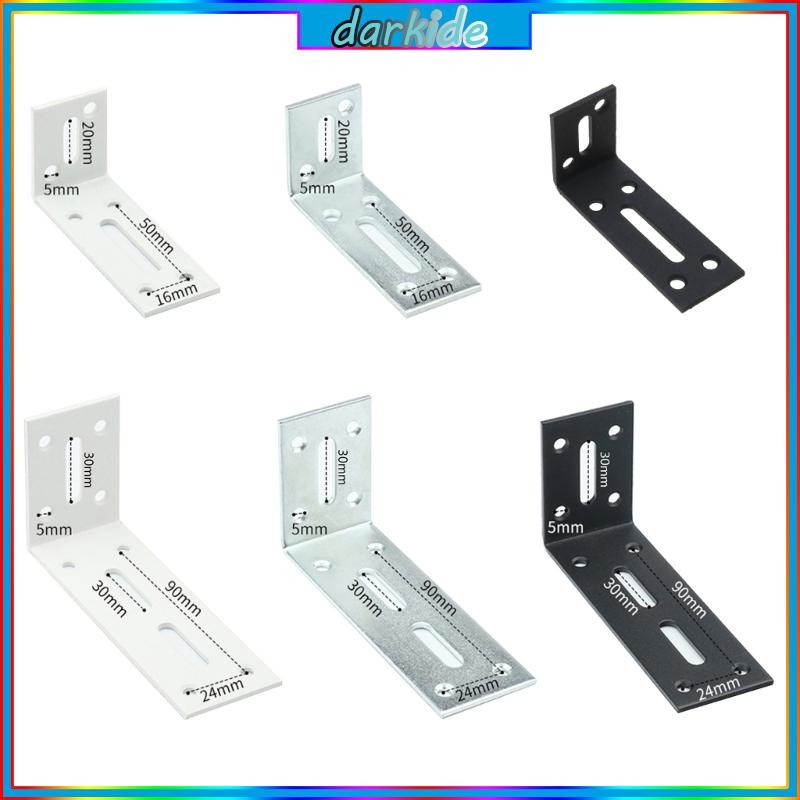 Dark 40x80mm 60x120mm Steel L-Shape Shelf Mounting Bracket Rust ...