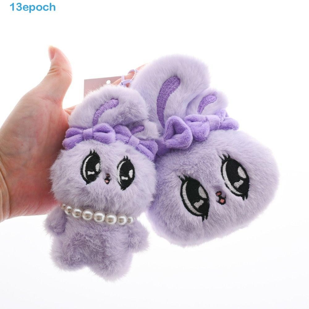 EPOCH Plush Esther Bunny Stuffed Doll, Pearl Necklace Bow Esther Bunny ...