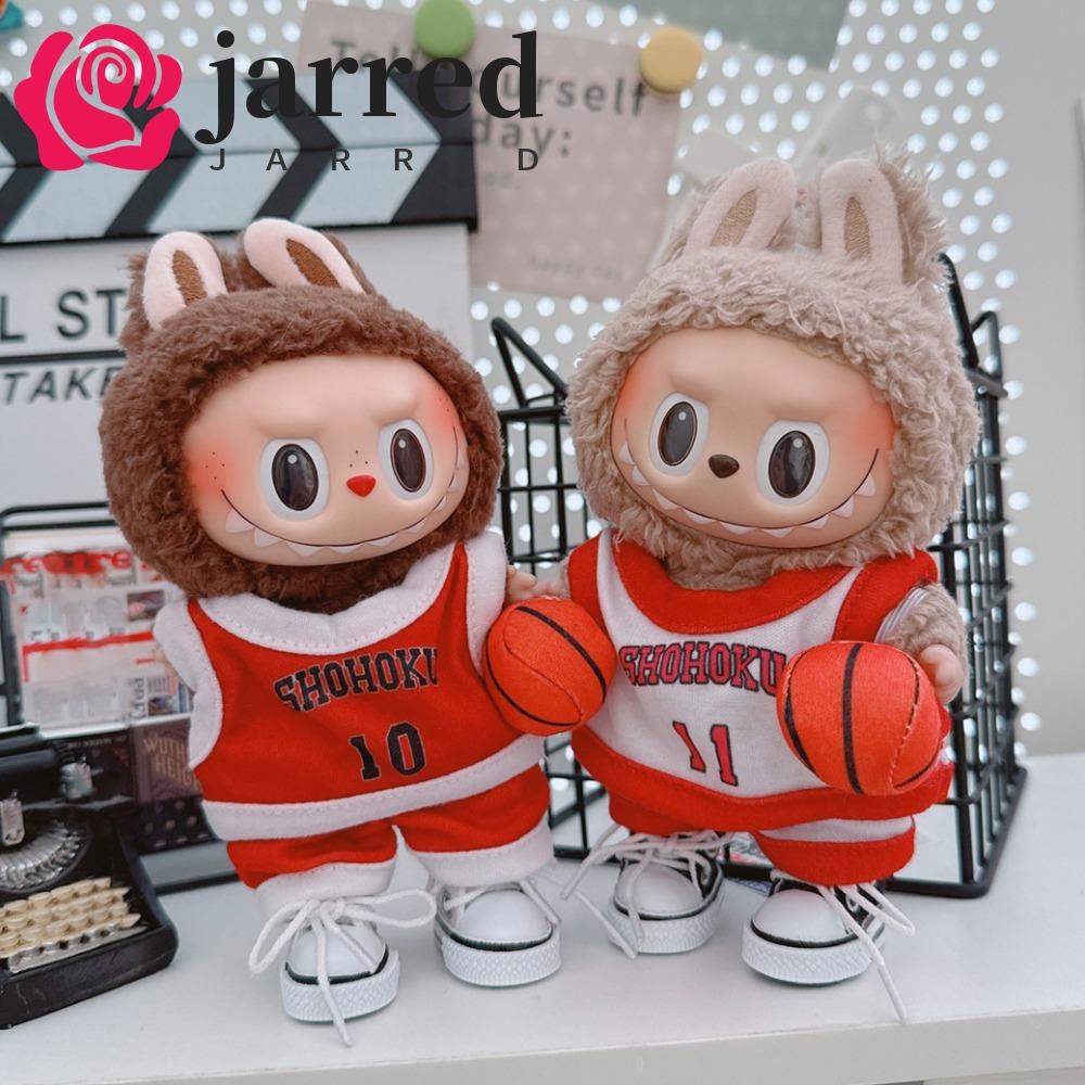JARRED Labubu Doll Clothes, T-shirt Basketball Labubu Plush Doll Outfit ...