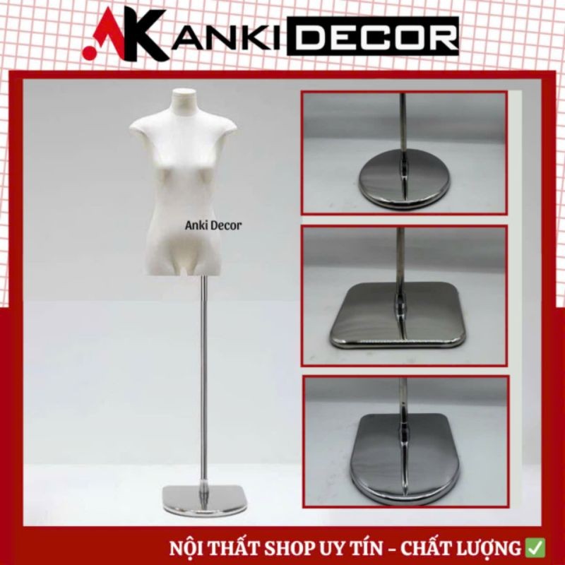 Flat-chested mannequin, half-flat mannequin, Anki Decor sleeveless half ...