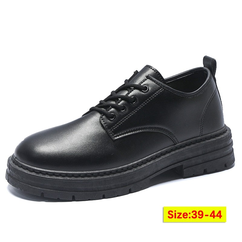 Men's Formal PU Leather Shoes Retro Rounded Toe Tooling Shoes Male ...