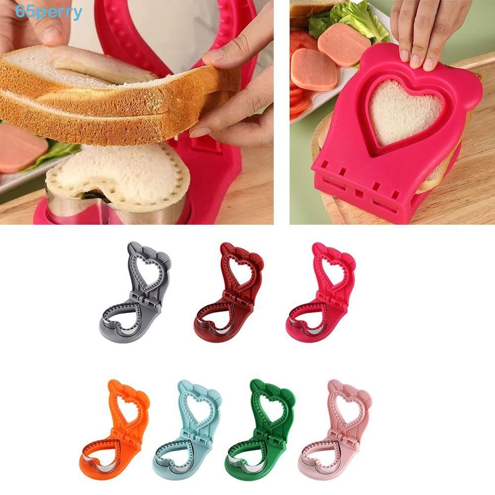 PERRY Sandwich Cut Edge Pocket, Heart shape DIY Pattern Sandwich Bread ...